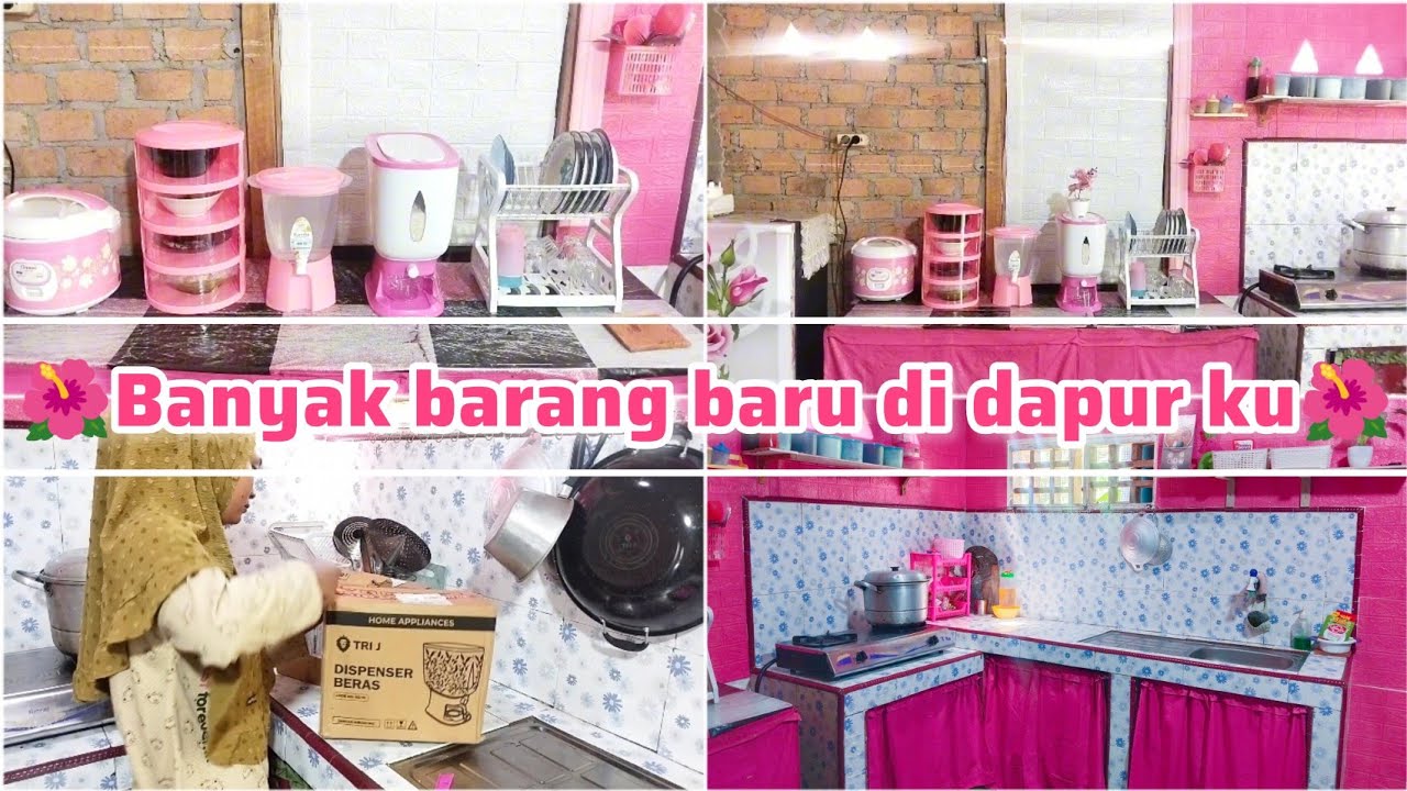 Unboxing barang dapur lagi serba pink||Dapur sederhana - YouTube