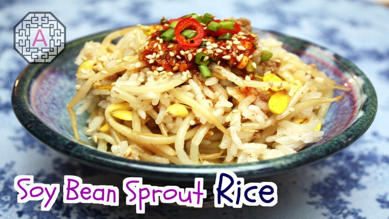 Korean Soybean Sprout Rice (콩나물 밥, KongNaMul Bap) | Aeri's Kitchen ...