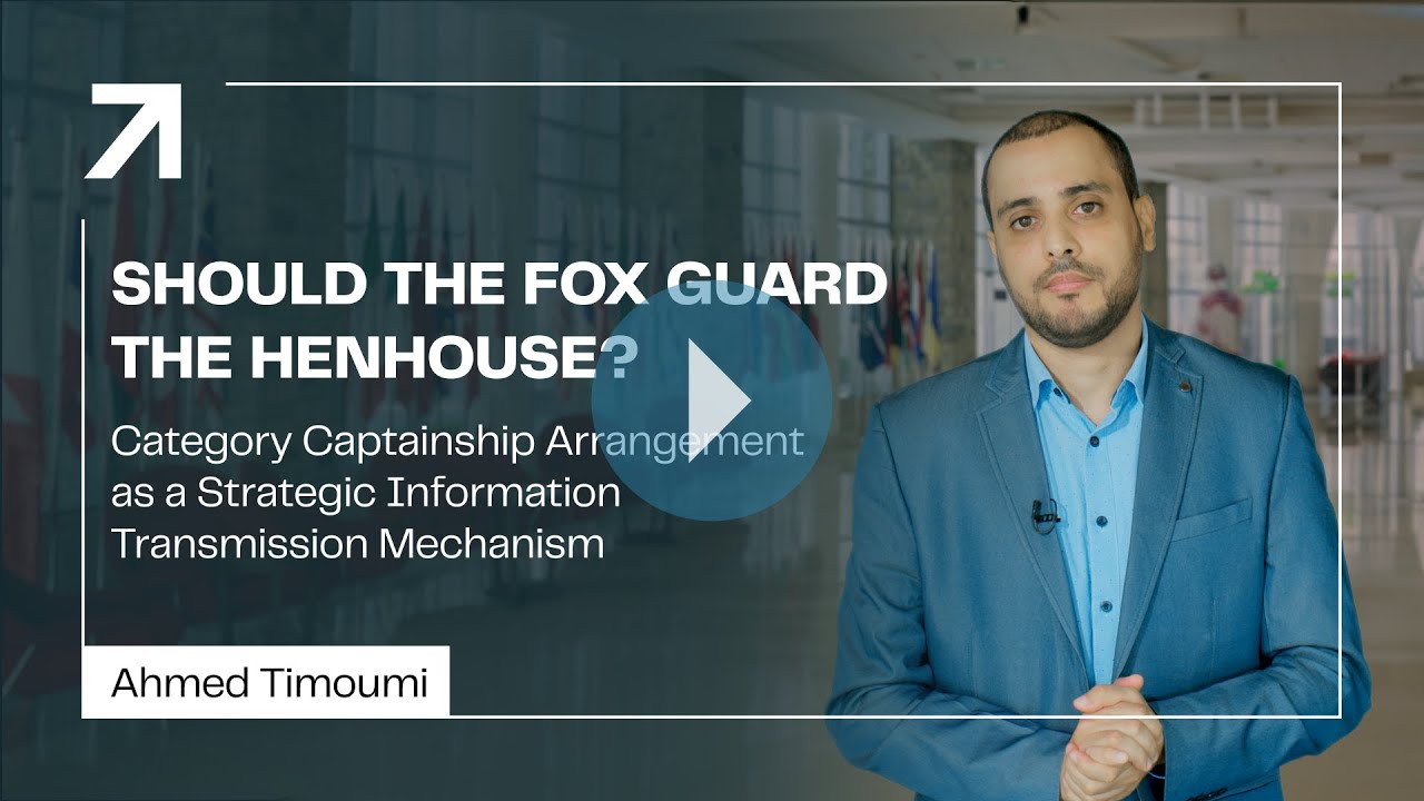 Category Captainship Arrangement as a Strategic Information ...