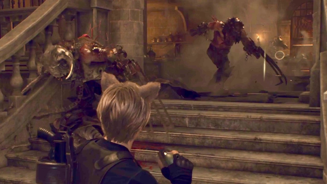 Resident Evil 4 Remake - Hand Grenades on 2 Garradors - YouTube