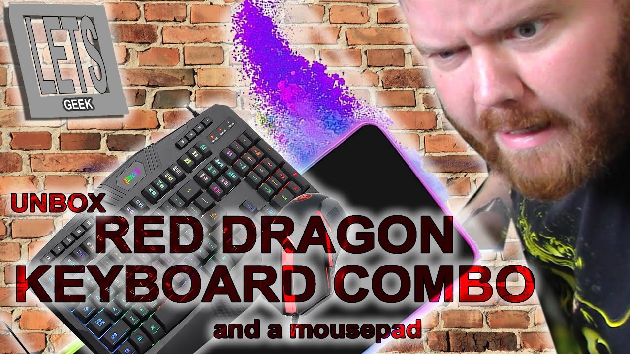 RED DRAGON GAMING KEYBOARD COMBO SET - LETS GEEK - YouTube