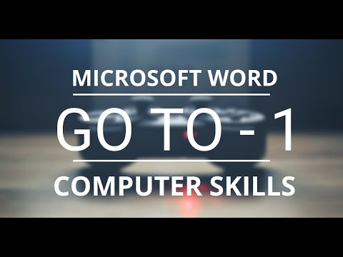 Chapter Go To Command in MS Word Part 1 - YouTube