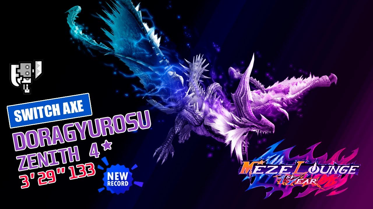 [MHF-Z] Zenith 4 ★ Doragyurosu | solo 3'29 | Switch-axe - YouTube