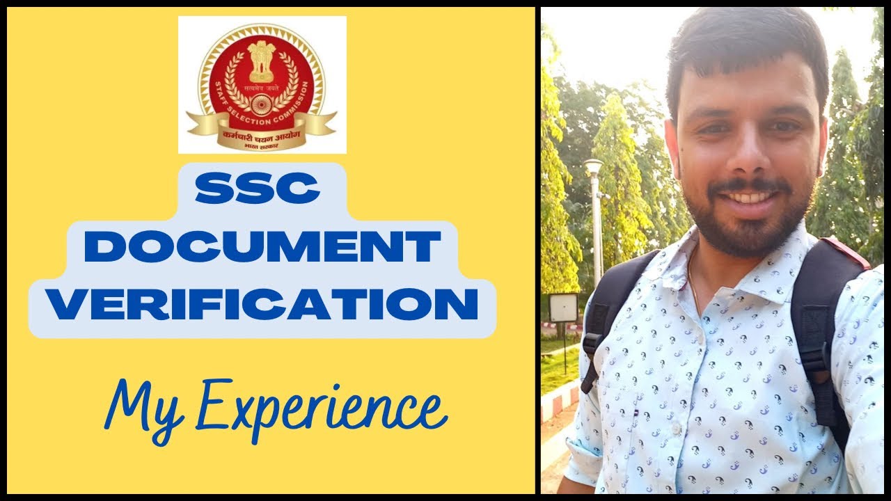 SSC DOCUMENT VERIFICATION - YouTube