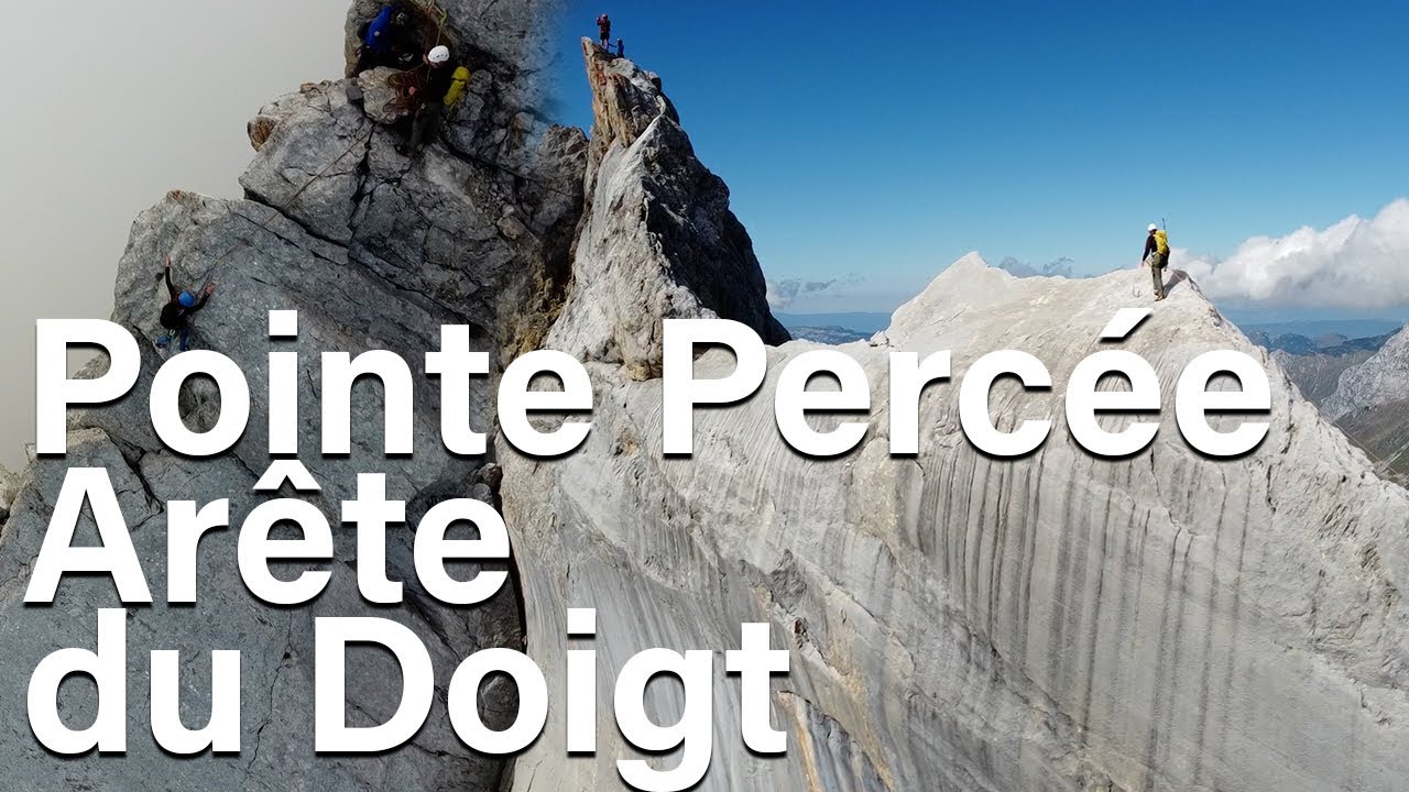 Arête du Doigt Pointe Percée Haute-Savoie Bornes Aravis escalade ...