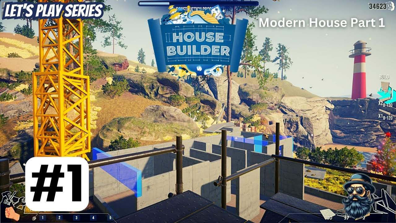 House Builder Gameplay #1 Modern House | Let's play - YouTube