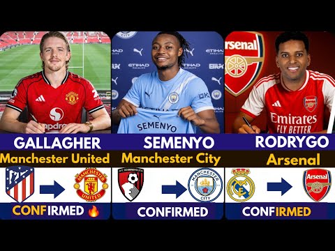🚨LATEST CONFIRMED TRANSFER NEWS AHEAD OF JANUARY TRANSFER WINDOW 2026  Semenyo ✅️, Rodrygo 🔥, Gallag