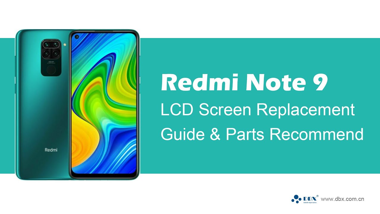 Redmi Note 9 LCD Screen Replacement Guide - YouTube