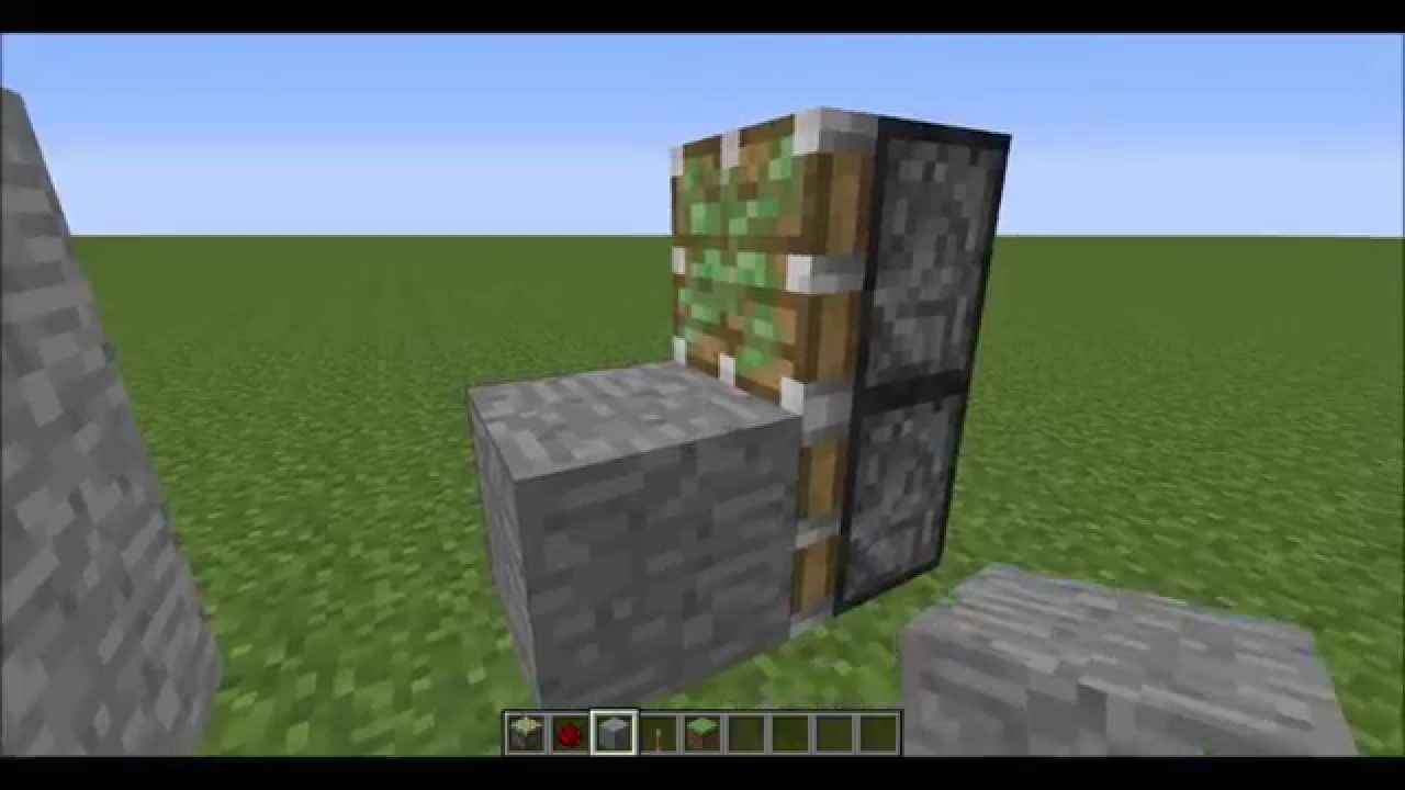 Tutorial básico minecraft - Porta com redstone - YouTube