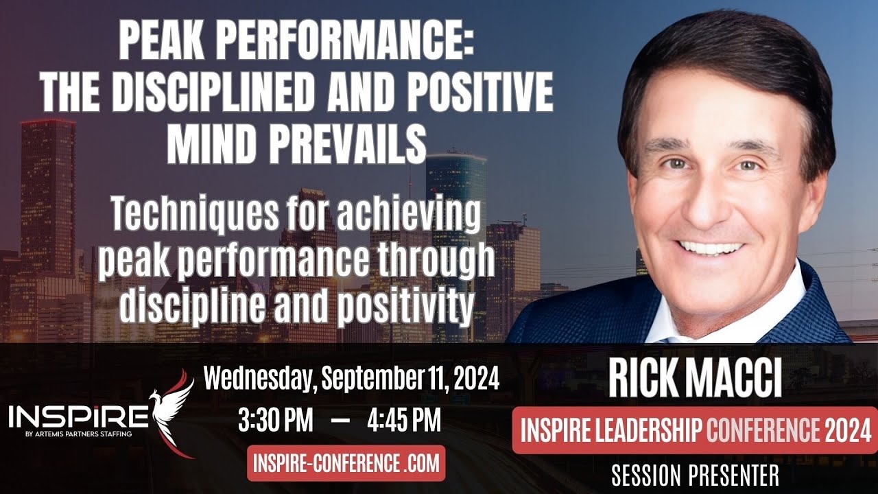 Rick Macci Live at the Peak Performance Inspire Leadership Conference ...