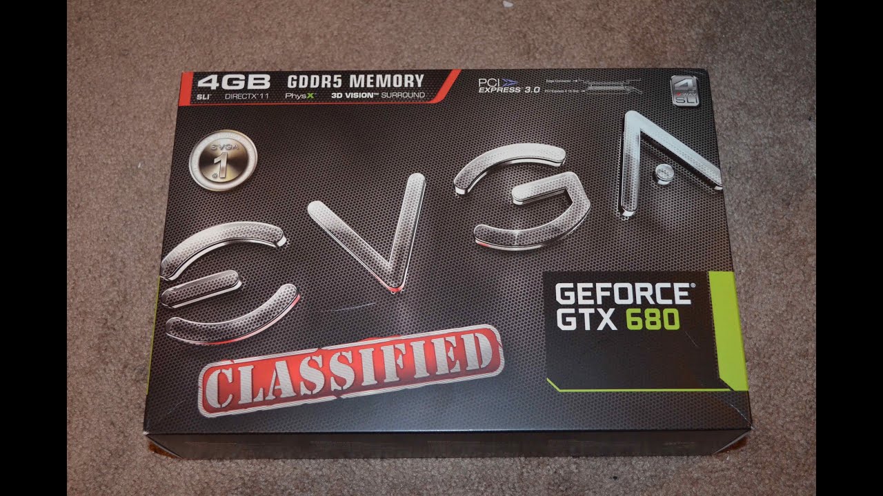 EVGA GeForce GTX 680 Classified Graphics Card Unboxing! - YouTube