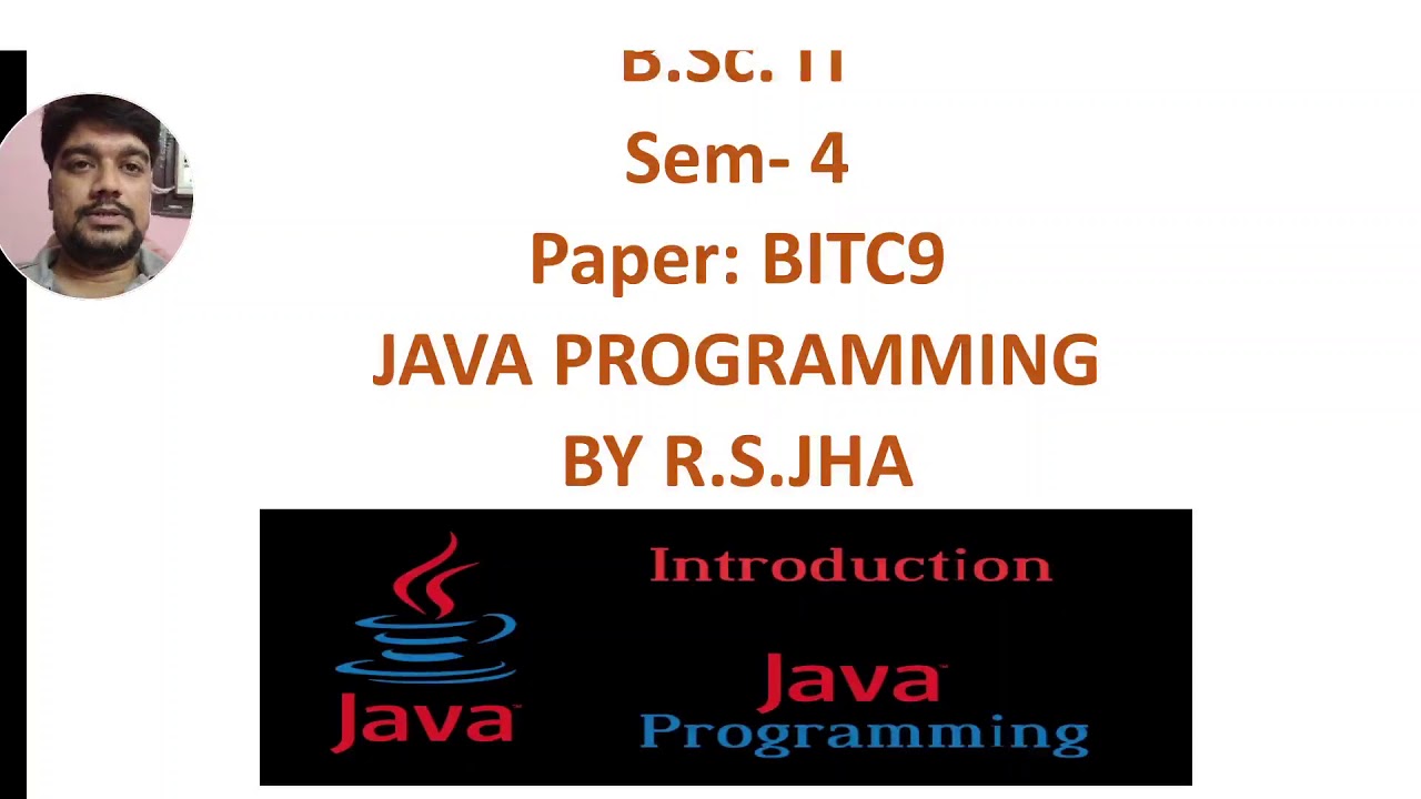 B.Sc. IT SEM-4, PAPER: BITC9 #JavaProgramming - YouTube
