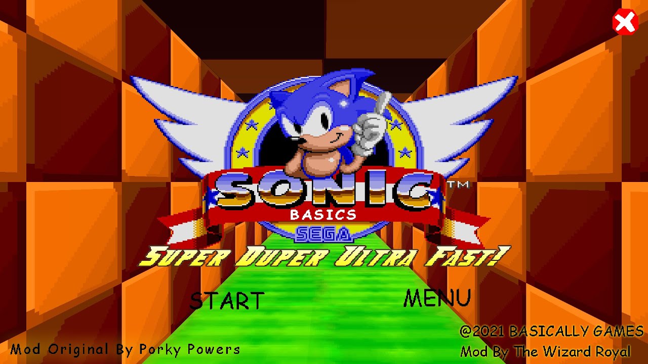 Sonic's Basics Super Duper Ultra Fast. - Baldi's Basics Mod. - YouTube