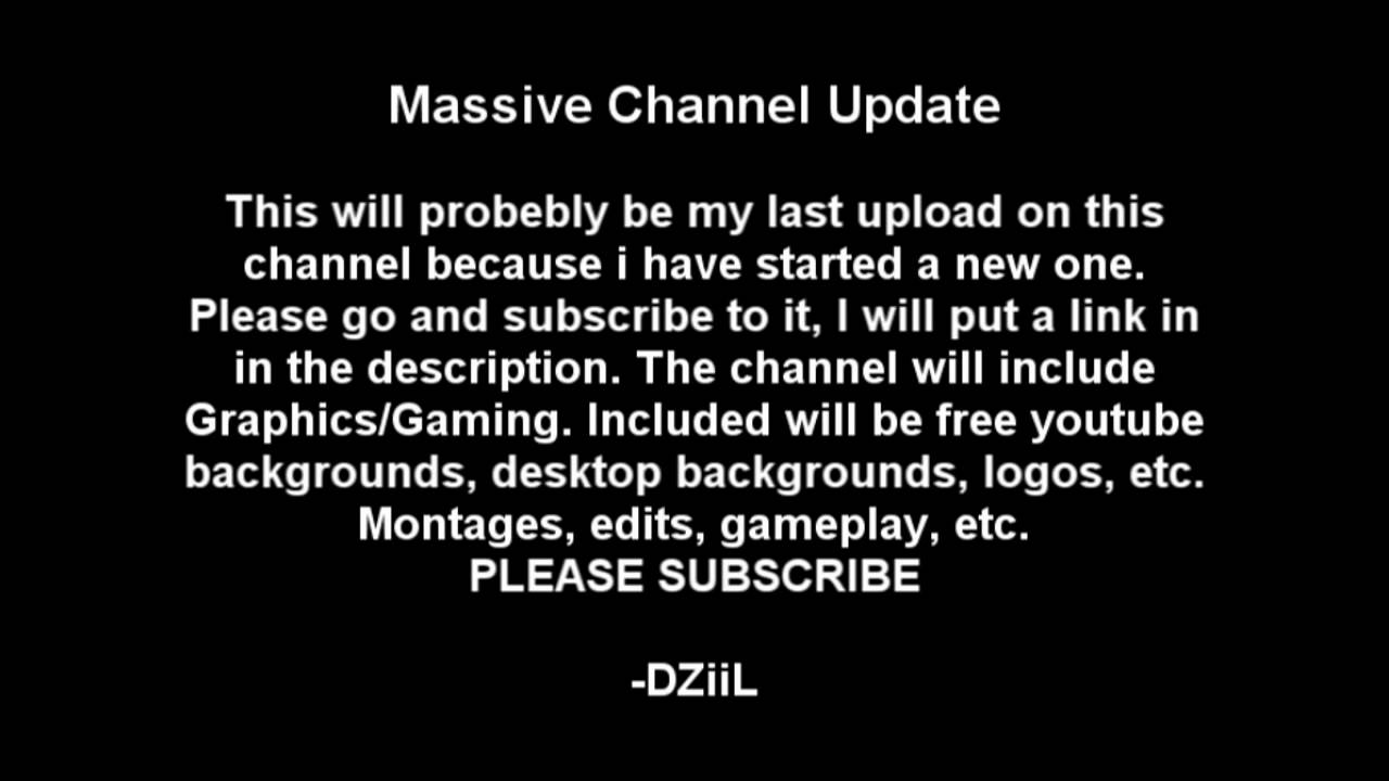 MASSIVE CHANNEL UPDATE!!! (MUST WATCH) - YouTube