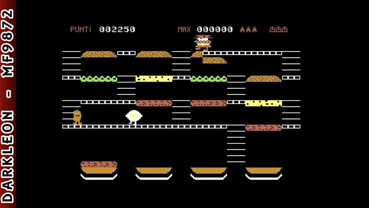 Commodore C64 - Mr. Wimpy - The Hamburger Game (1984) - YouTube