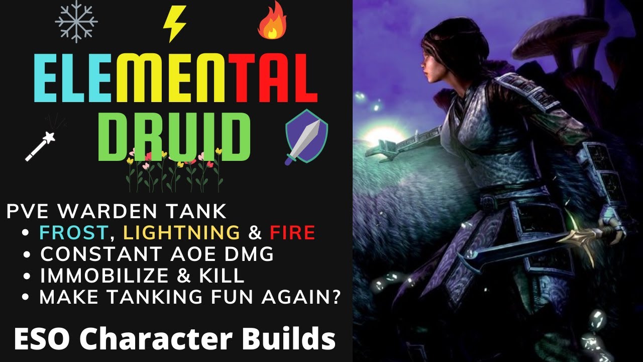 ESO Builds | "Elemental Druid" | PvE Warden Tank (Support DPS) - YouTube