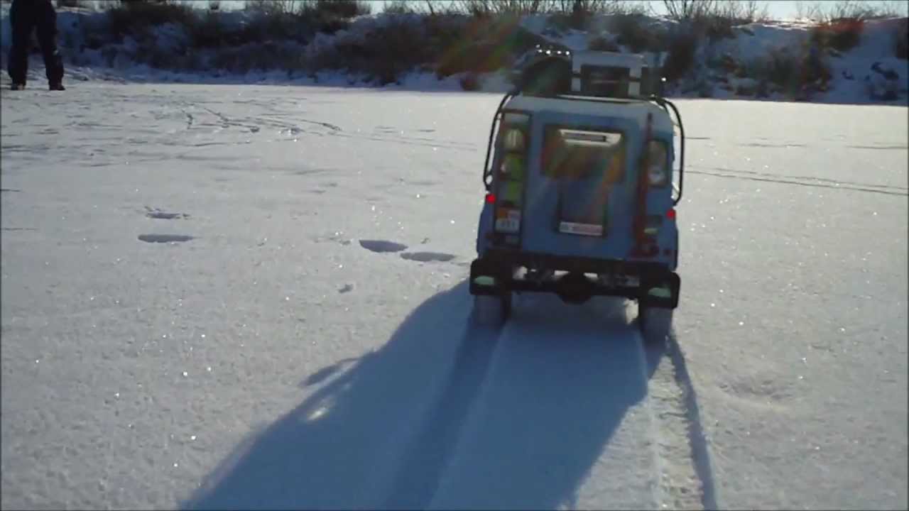 "a Journey in the snow" with RC Land-Rovers - YouTube