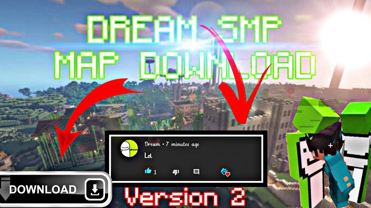 FULL DREAM SMP WORLD TOUR AND DOWNLOAD IN MCPE FREE - YouTube