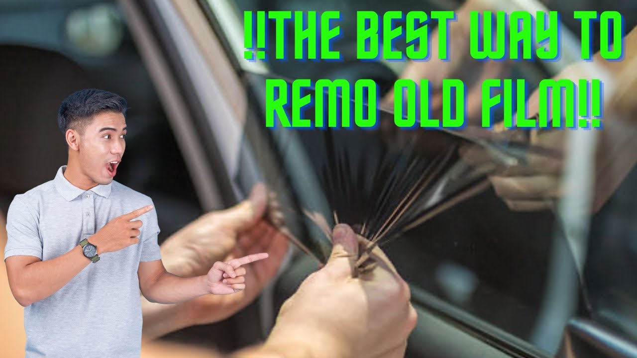 The easiest way to remove old tint - YouTube