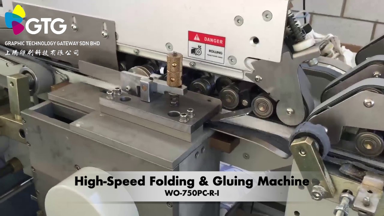 GTG SCM SOCO High-Speed Folding & Gluing Machine WO-750PC-R-I - YouTube