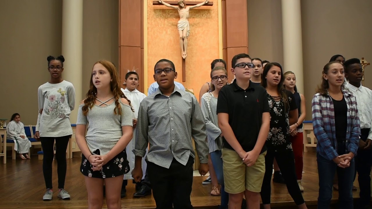 6th Grade Singing in Church - YouTube