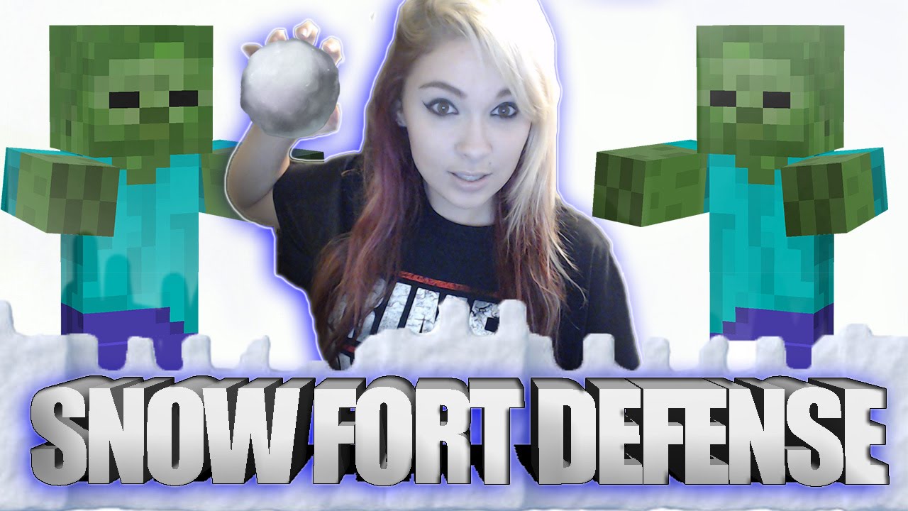 Minecraft: SNOW FORT DEFENSE MINI GAME ~ Dec. 9th ~ - YouTube