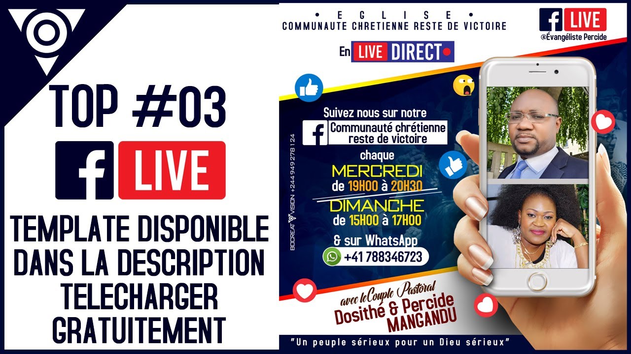 COMMENT CREER TON PROPRE DESIGN FLYER FACEBOOK LIVE TEMPLATE EST ...
