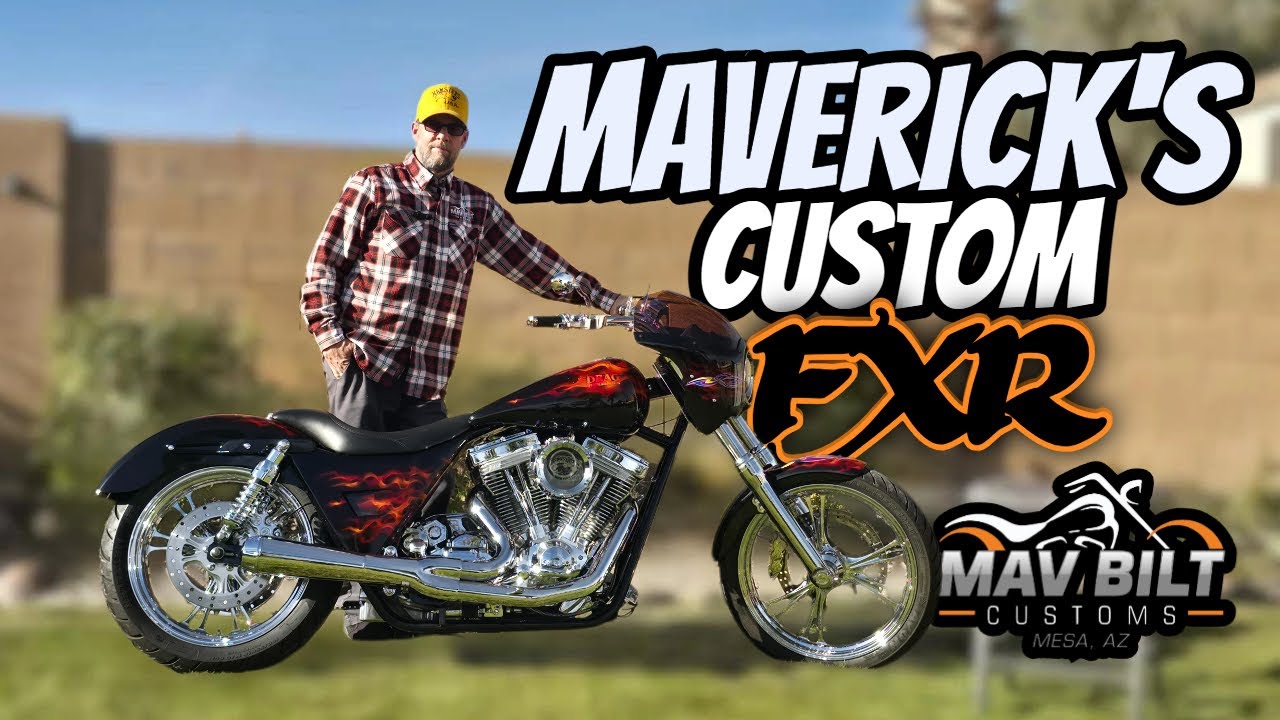 Maverick's Don Hotop, Chopper guys, Drag Specialties custom FXR - YouTube