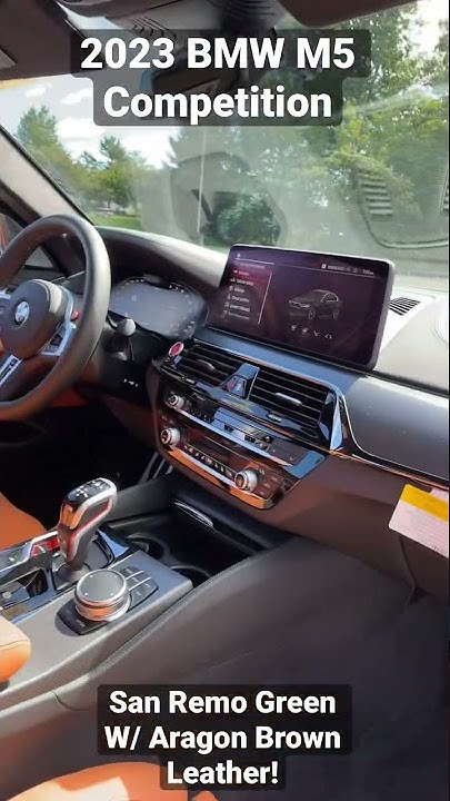 2023 BMW M5 Competition San Remo Green with Aragon Brown leather! - YouTube