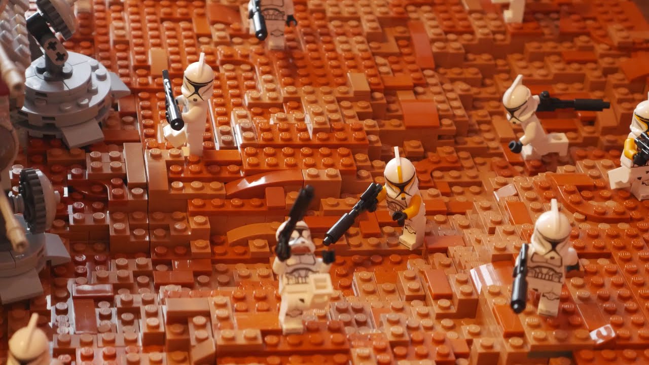 The Battle of Geonosis - Lego MOC - YouTube