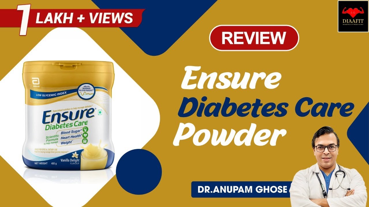ENSURE DIABETES CARE POWDER REVIEW | DIAAFIT - YouTube
