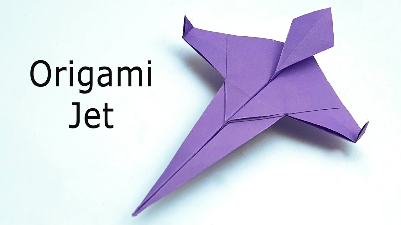 How To Fold A Jet Fighter Paper Airplane That Fly Far | Best Paper ...