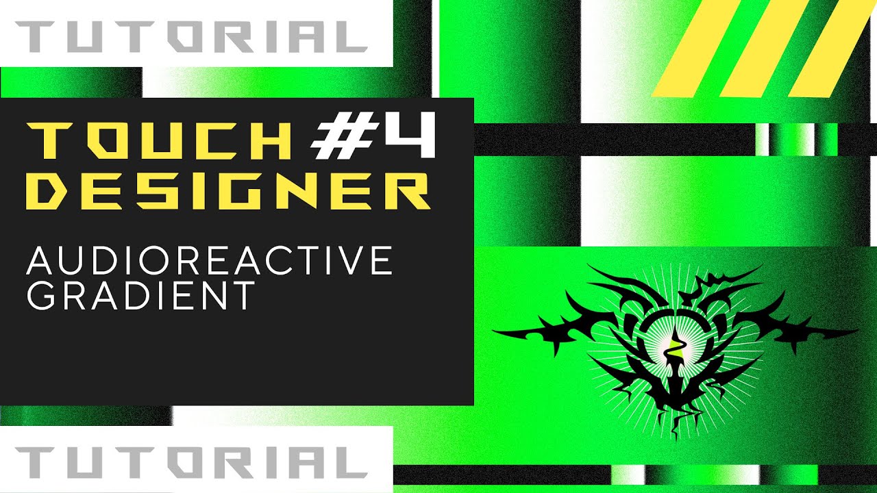 TouchDesigner tutorial #4. Audioreactive gradient pattern, inspired by ...