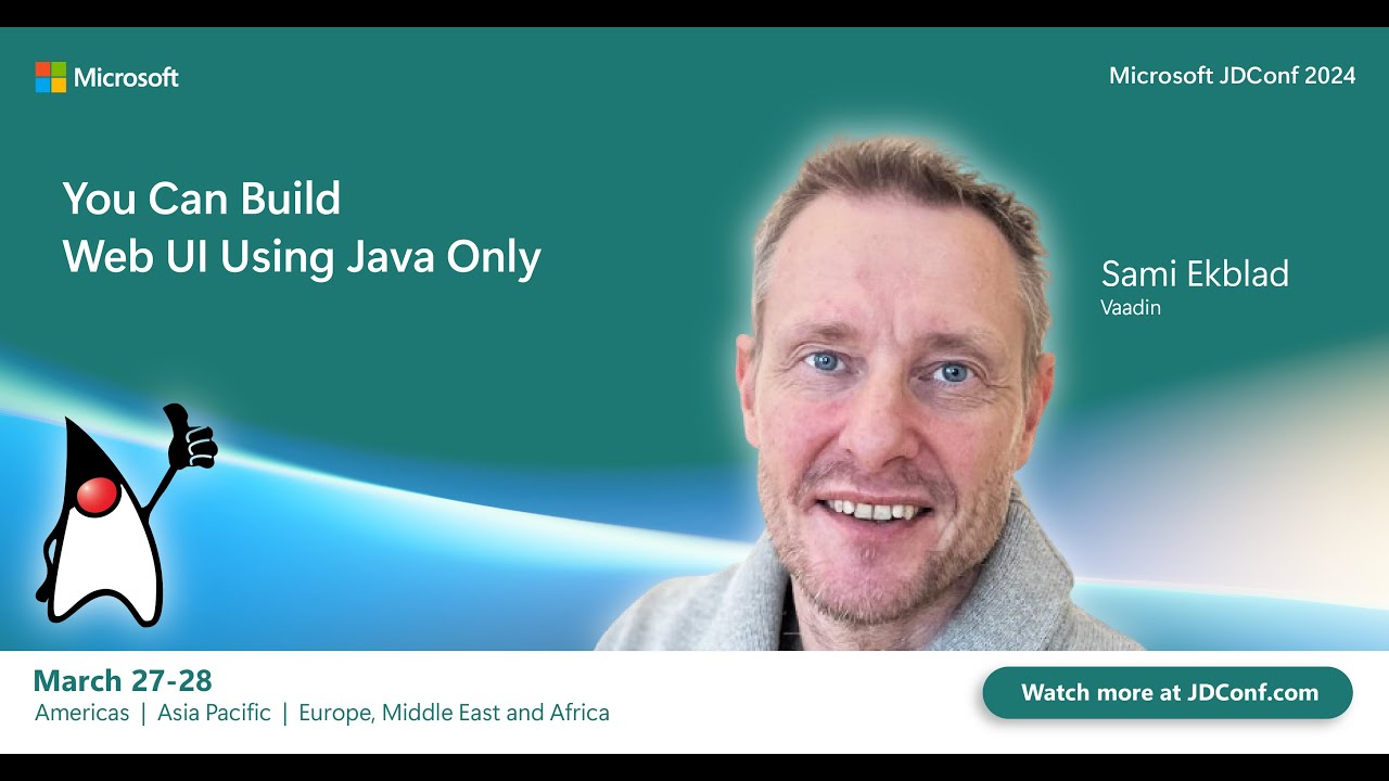 You can build Web UI using Java only - Sami Ekblad - YouTube