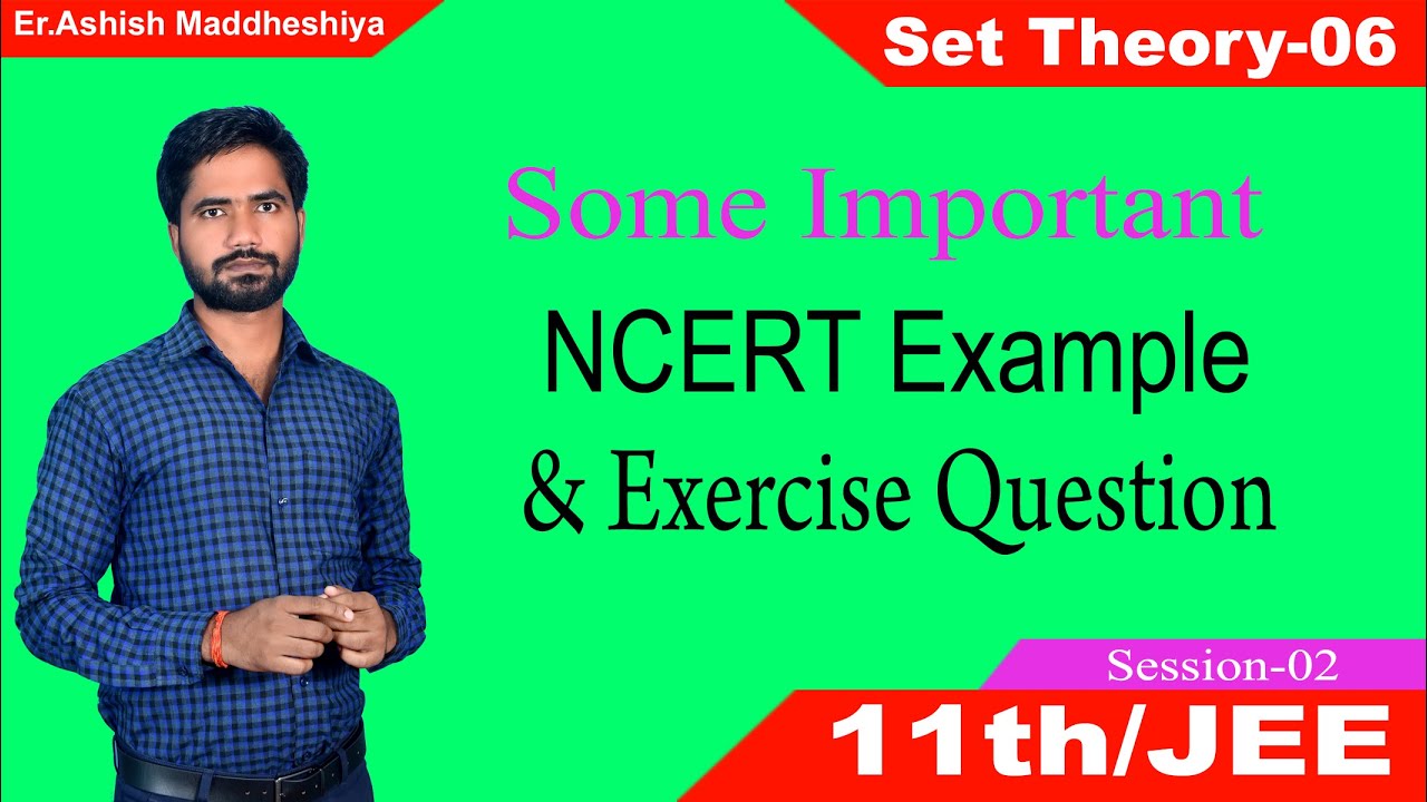 Set Theory Lecture —6 | important question NCERT example and some ...