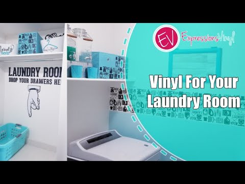 Vinyl for your Laundry Room - YouTube