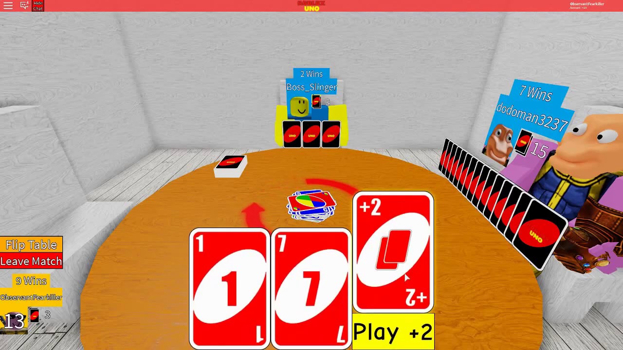 Playing Roblox UNO! with friends - YouTube