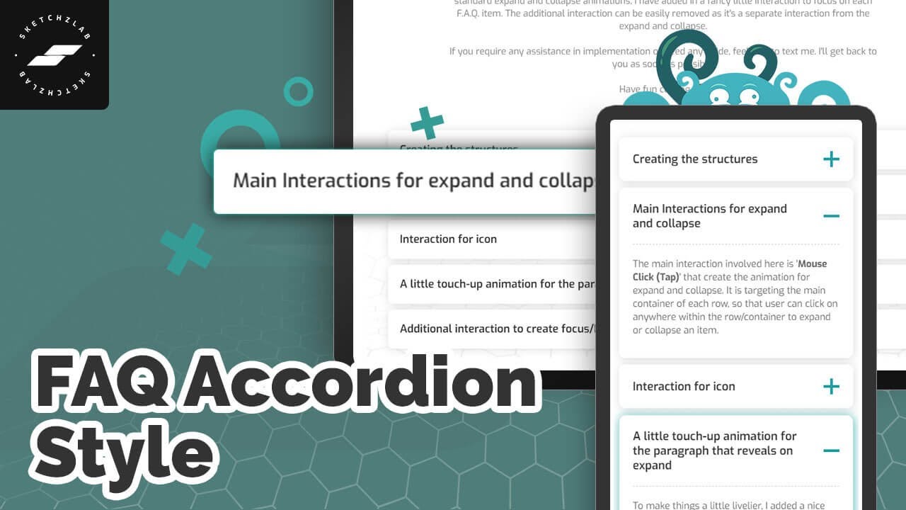 FAQ Accordion Style - Webflow Cloneable - SketchzLab - YouTube