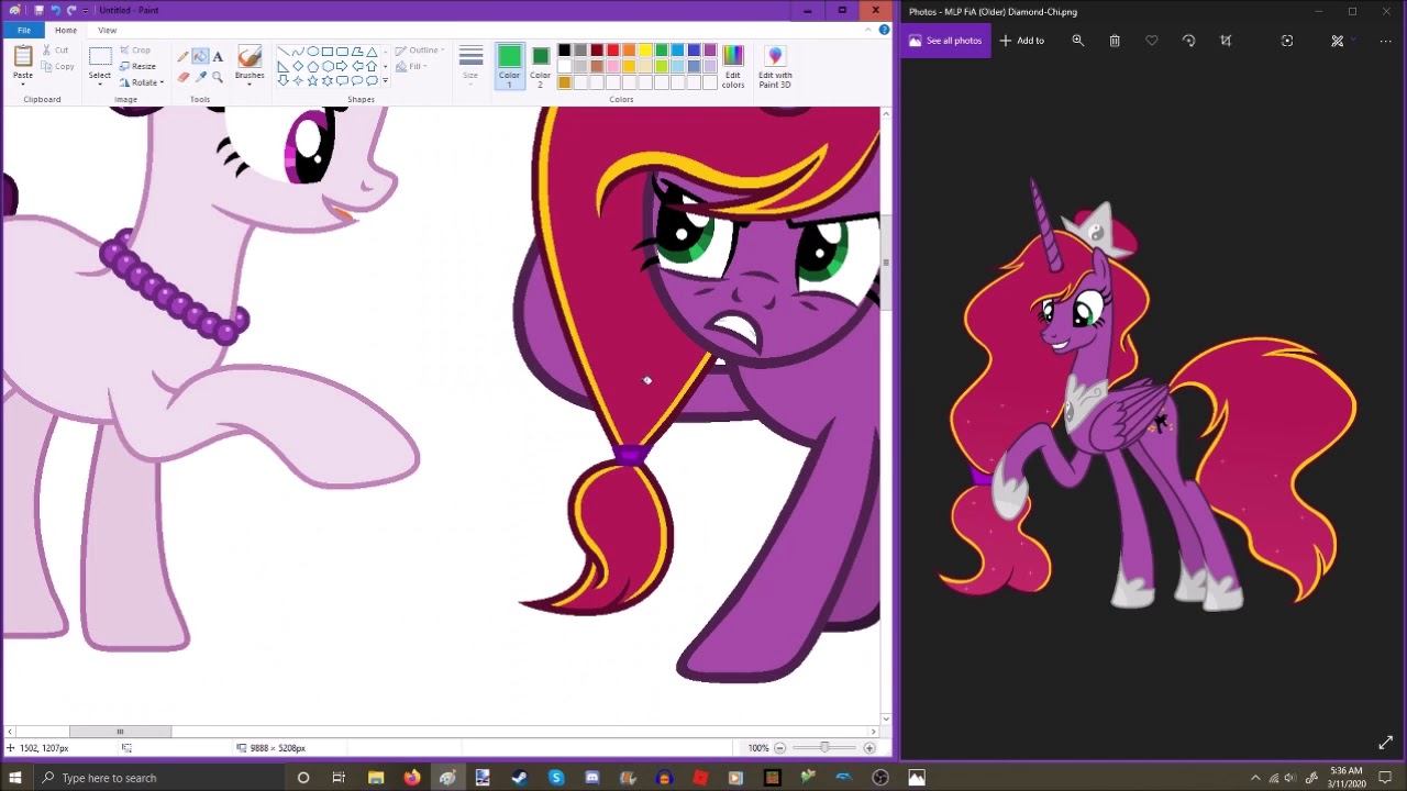 MLP:FiA (Next Gen) Young/Older Diamond-Chi (Base Edit - Speedpaint ...