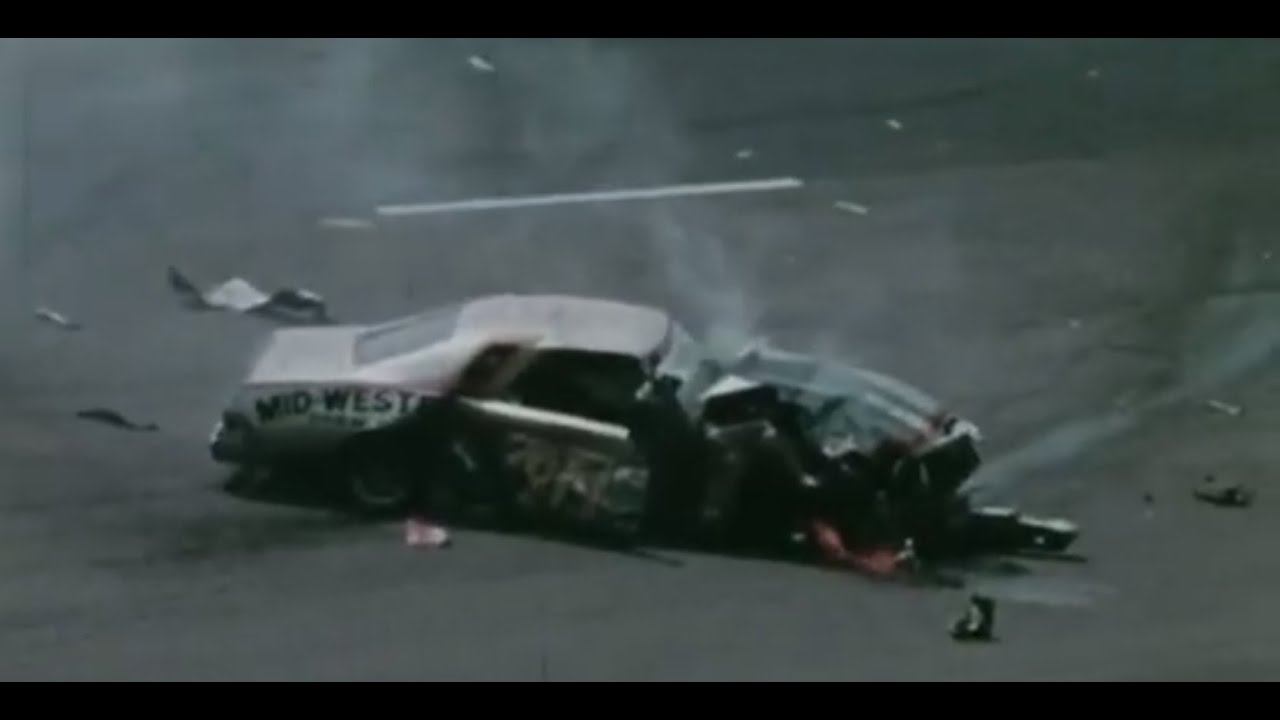1978 Southern 500 - Grant Adcox Slammed by D.K. Ulrich and David ...