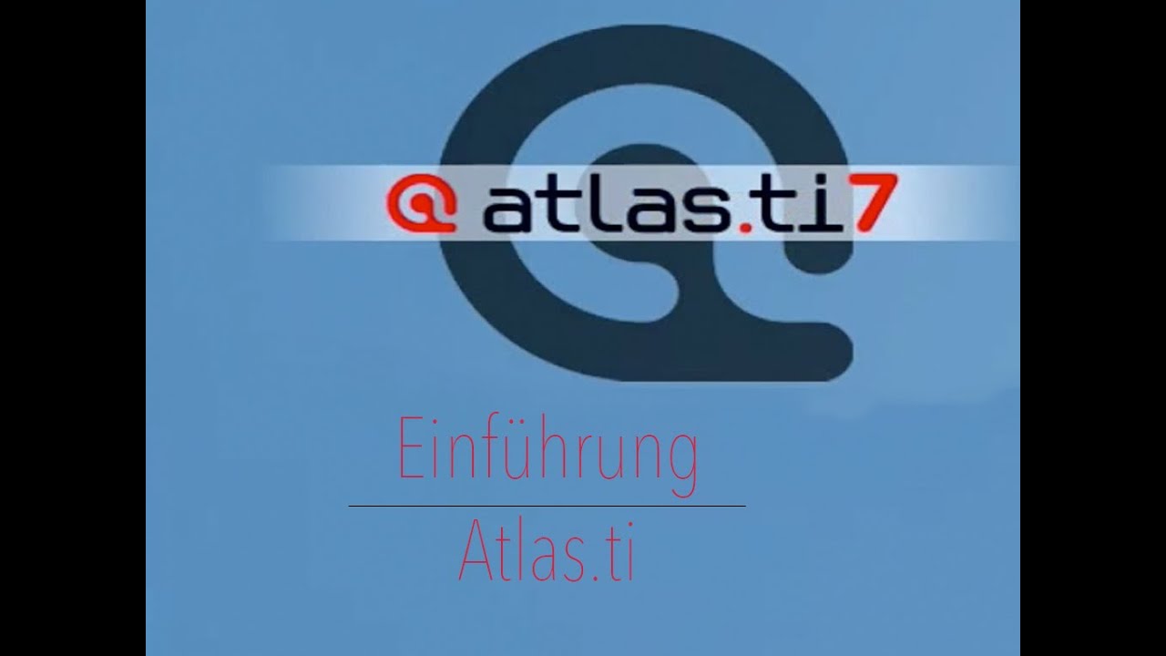 Introduction to Atlas.ti - YouTube