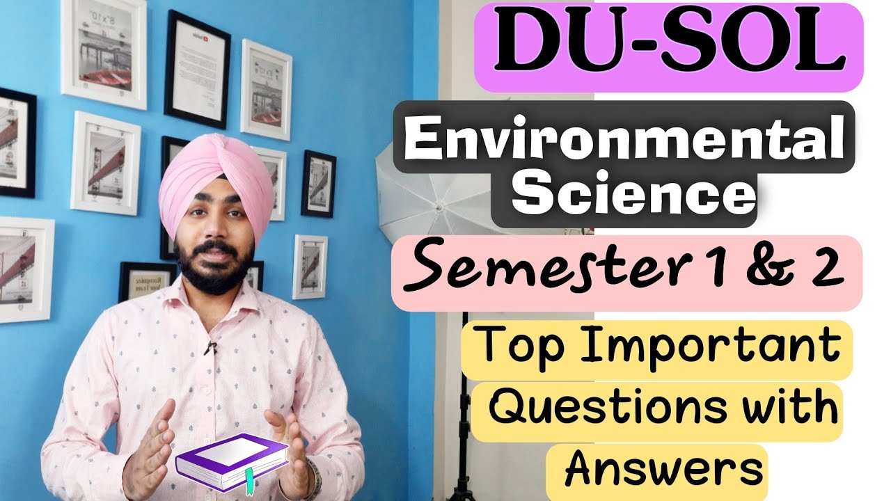 DU-SOL Environmental Science Important Questions | Semester 1 & 2 ...