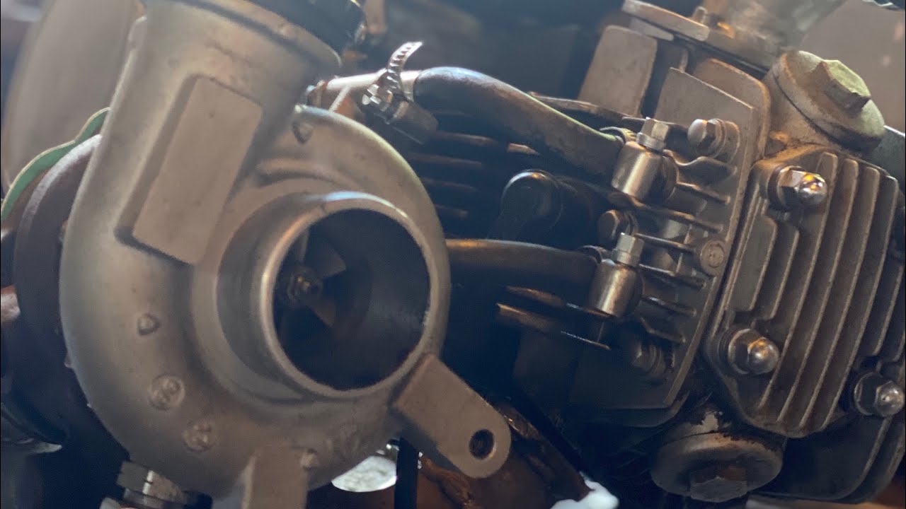 Honda DAX 110cc Turbo test 5 With EFI (homemade) - YouTube
