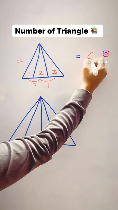 Number of triangle 😍📚 #triangle #basicmaths #reasoning #shorts #viral #maths #ytshorts #reels ...