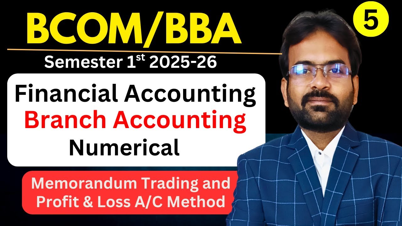 Branch Accounting part-5 | Memorandum Trading and Profit & Loss A/C ...