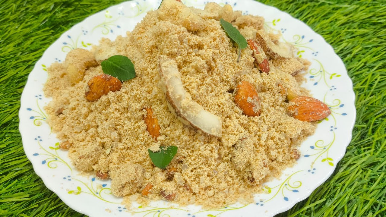 Dhaniya Panjiri Recipe | धनिया पंजीरी। How to make Dhaniya Panjari ...