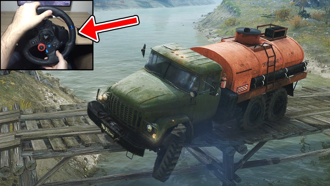 Spintires MudRunner - steering wheel gameplay (Logitech G29) - YouTube