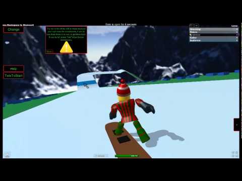 Roblox snowboarding - YouTube