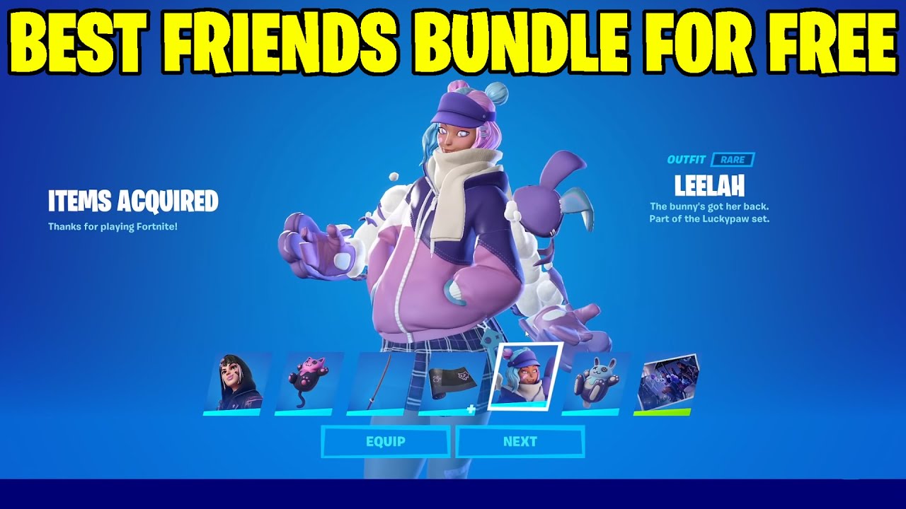 How To Get Best Friends Bundle For Free In Fortnite! (Leelah Skin ...