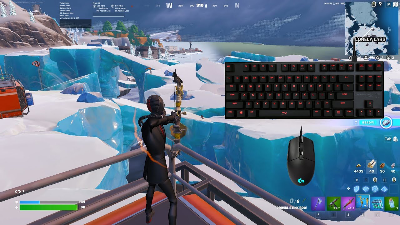HyperX Alloy FPS Pro Solo Fortnite Keyboard ASMR 4K - YouTube